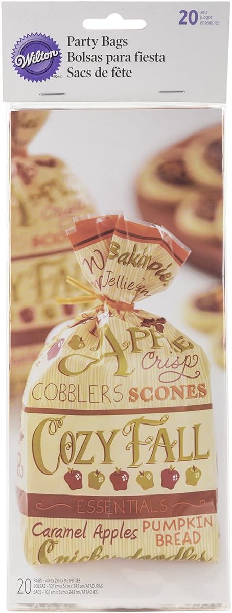 Amazon.com: Wilton Cozy Fall Standard Party Bag, Assorted: Home & Kitchen