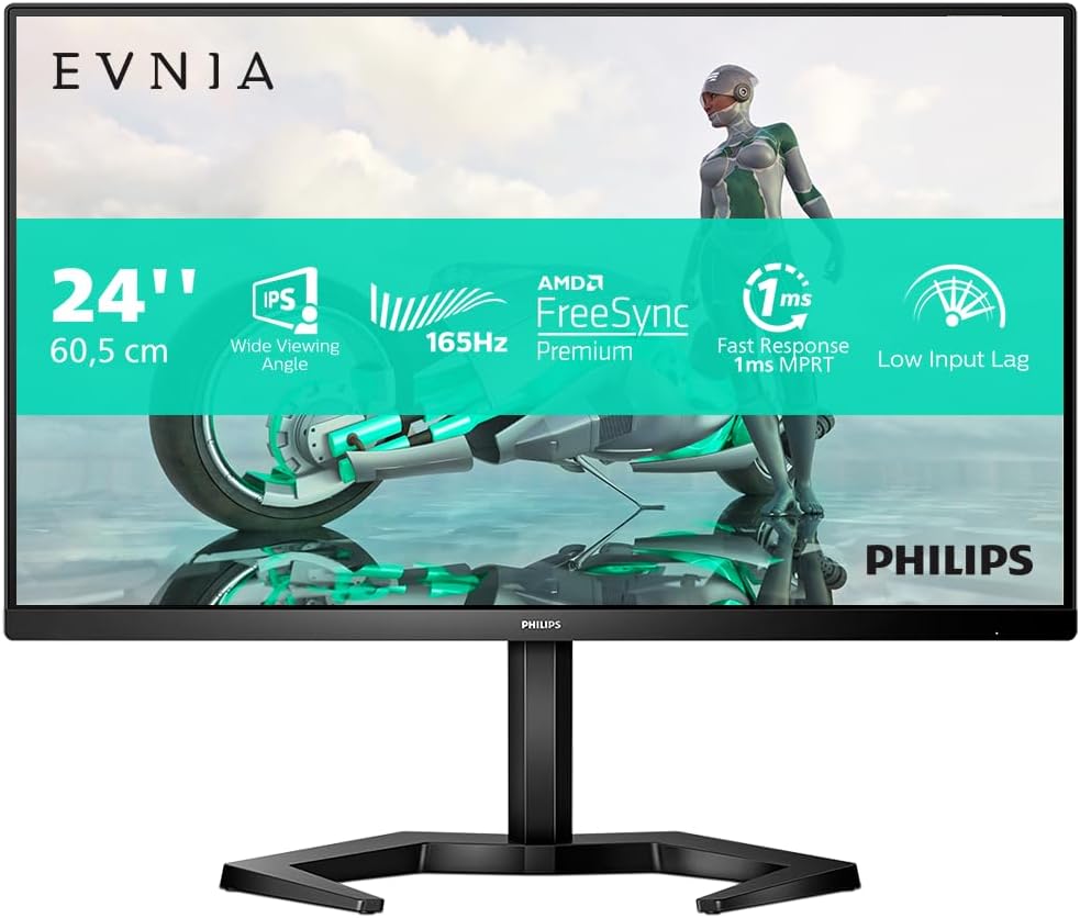 PHILIPS Evnia 24M1N3200ZS - 24 Inch FHD Gaming monitor, 165Hz, IPS, 1ms ...