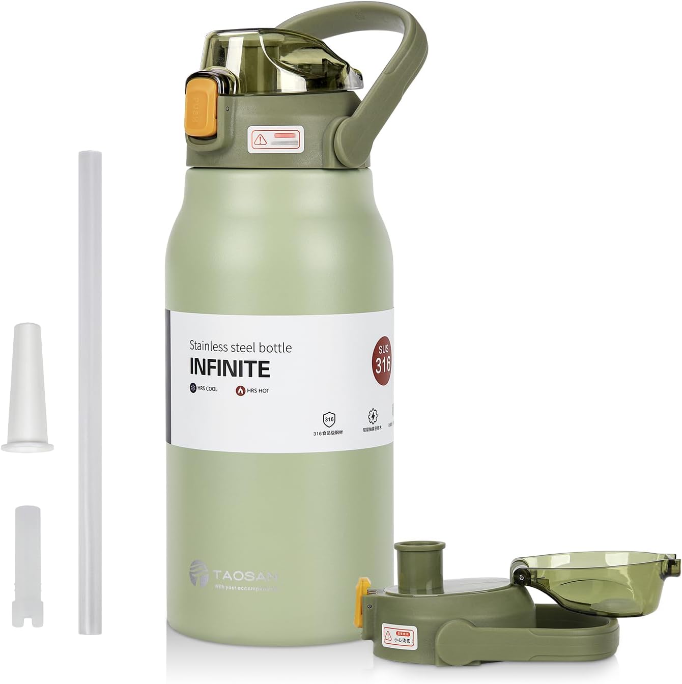 HIKEO Termo para Agua de 2 Litros de Acero Inoxidable Ultra Resistente ...