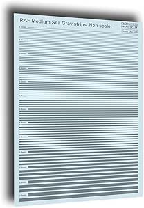 Amazon.com: Print Scale 049-Camo RAF Medium Sea Gray Strips Non Scale ...