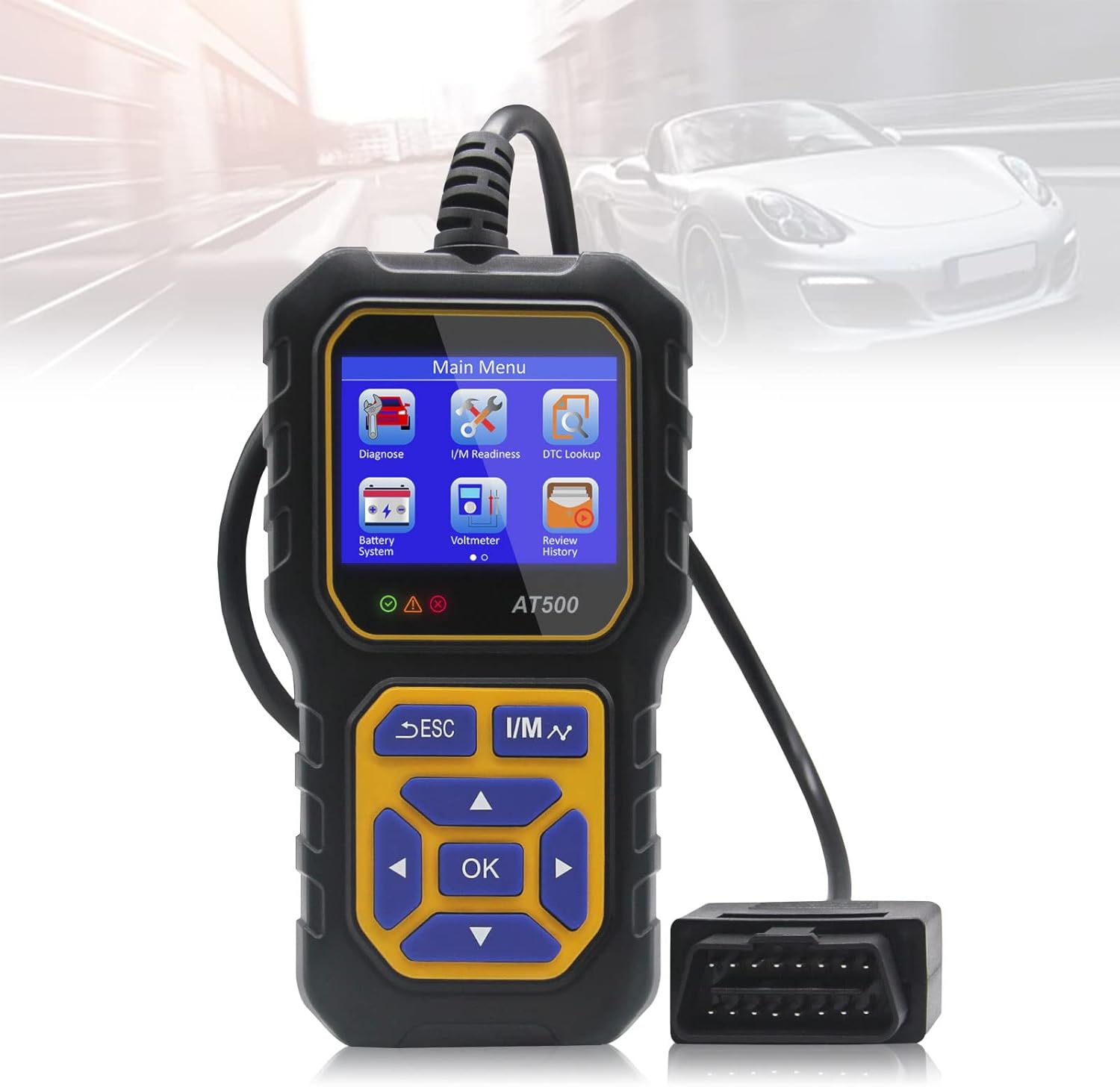 Amazon.com: Agulier Escáner Obd2/Eobd para automóvil, lector de código de falla del motor ...