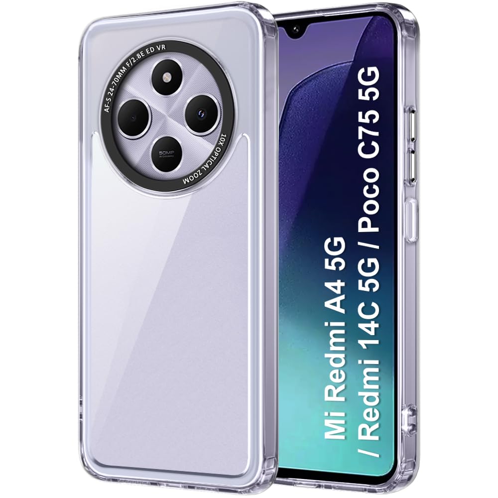 TheGiftKart Hybrid Shockproof Back Cover Case for Mi Redmi A4 5G ...