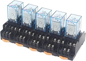 Amazon.com: 5set MY3 HH53P MY3NJ Micro Mini Coil Power Relay 11pin 3NO 3NC LED Lamp 5A AC 110V ...