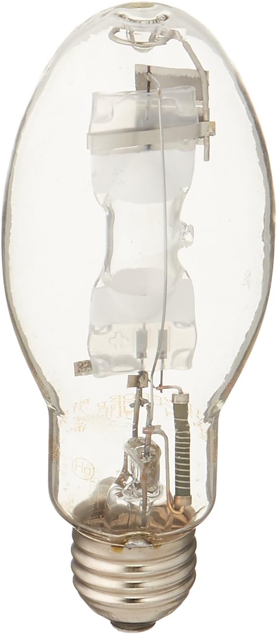 GE Metal Halide Light Bulb, BD17 Outdoor Light Bulb, 175-Watt, 13600 ...
