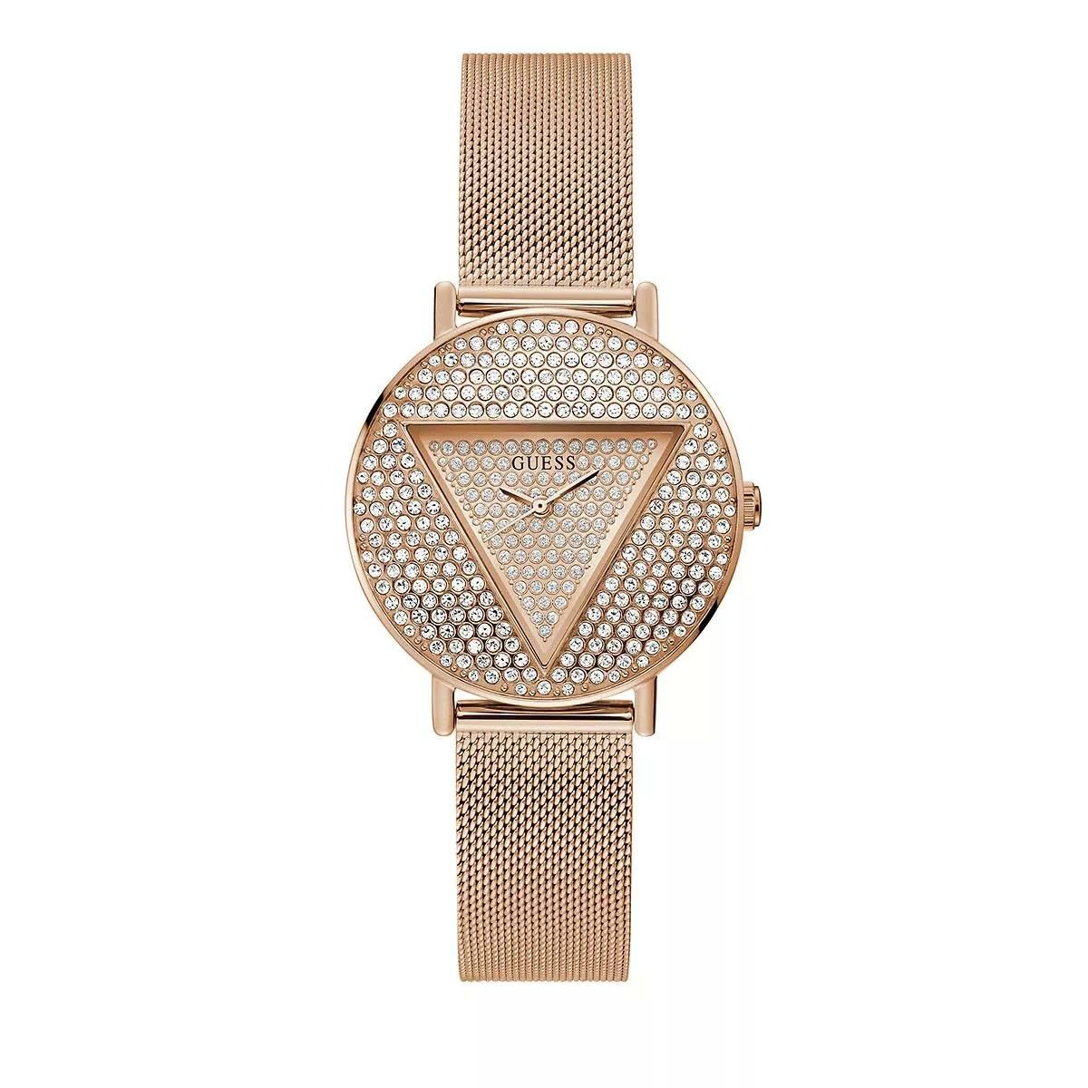 Buy GUESS Iconic Collection Analog Rose Gold Dial Women's Watch ...