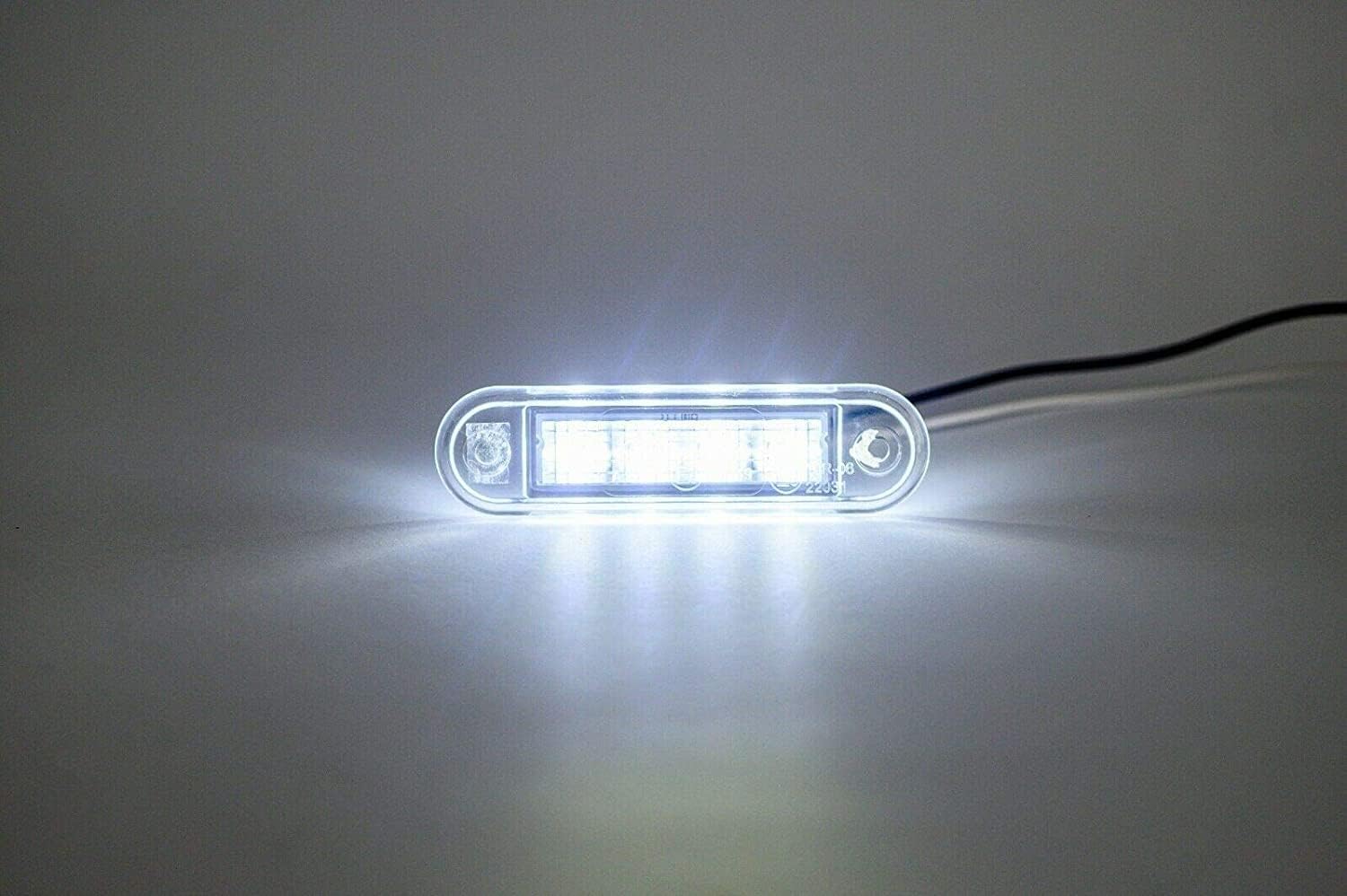 flexzon 2x Flush Fit Led White Clear Side Marker Lights Lamps For Kelsa ...