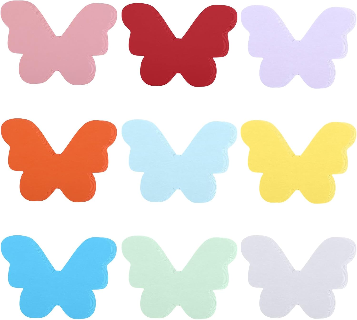 Thinp 72 Pcs Paper Butterflies, Colorful Butterfly Cutouts Paper ...