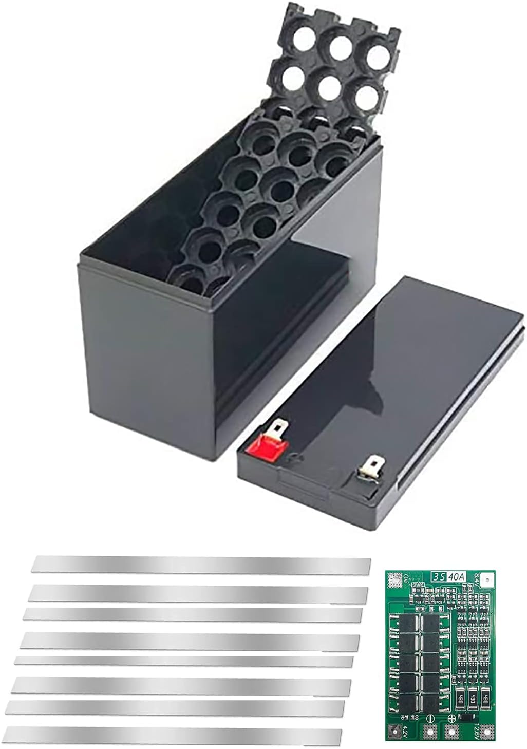 Li-Ion Battery Storage Box 3x7 18650 Holder for Uninterrupted Power ...