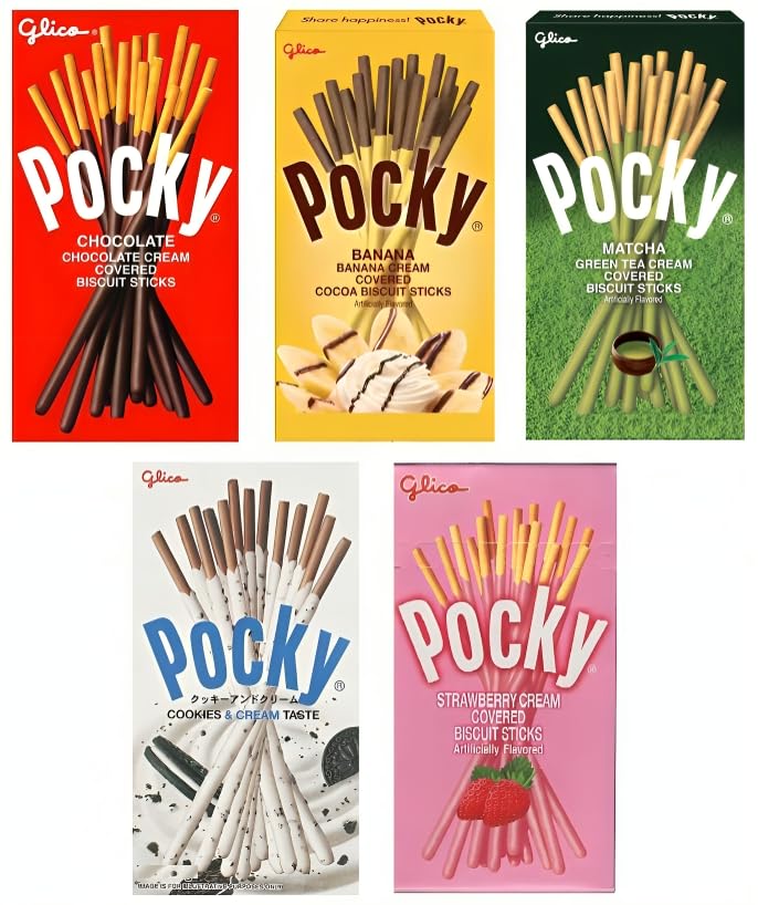 Pocky Sticks Variety Pack Assortment Flavour Crunchy Delicious Biscuit ...