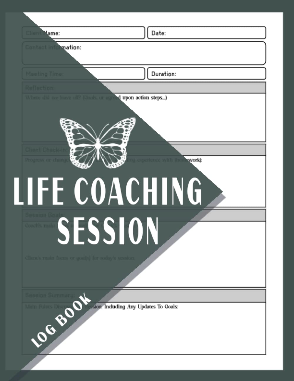 Life Coaching Session Log Book Life Coaching Session Note Taking ...