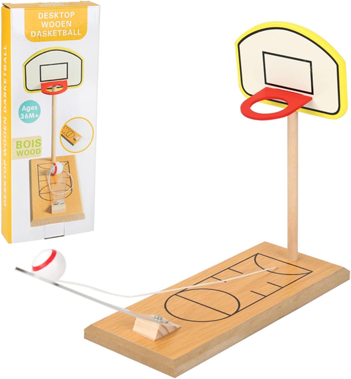 Buy Table Top Mini Basketball Game Set-Tabletop Wooden Board Mini ...