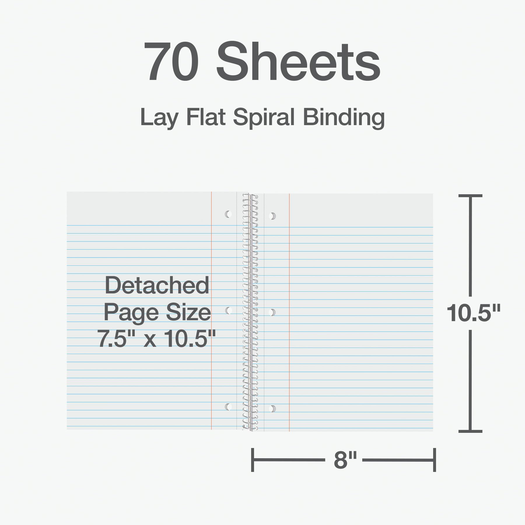Snapklik.com : Spiral Notebook Wide Ruled - 24 Pack - 1 Subject ...