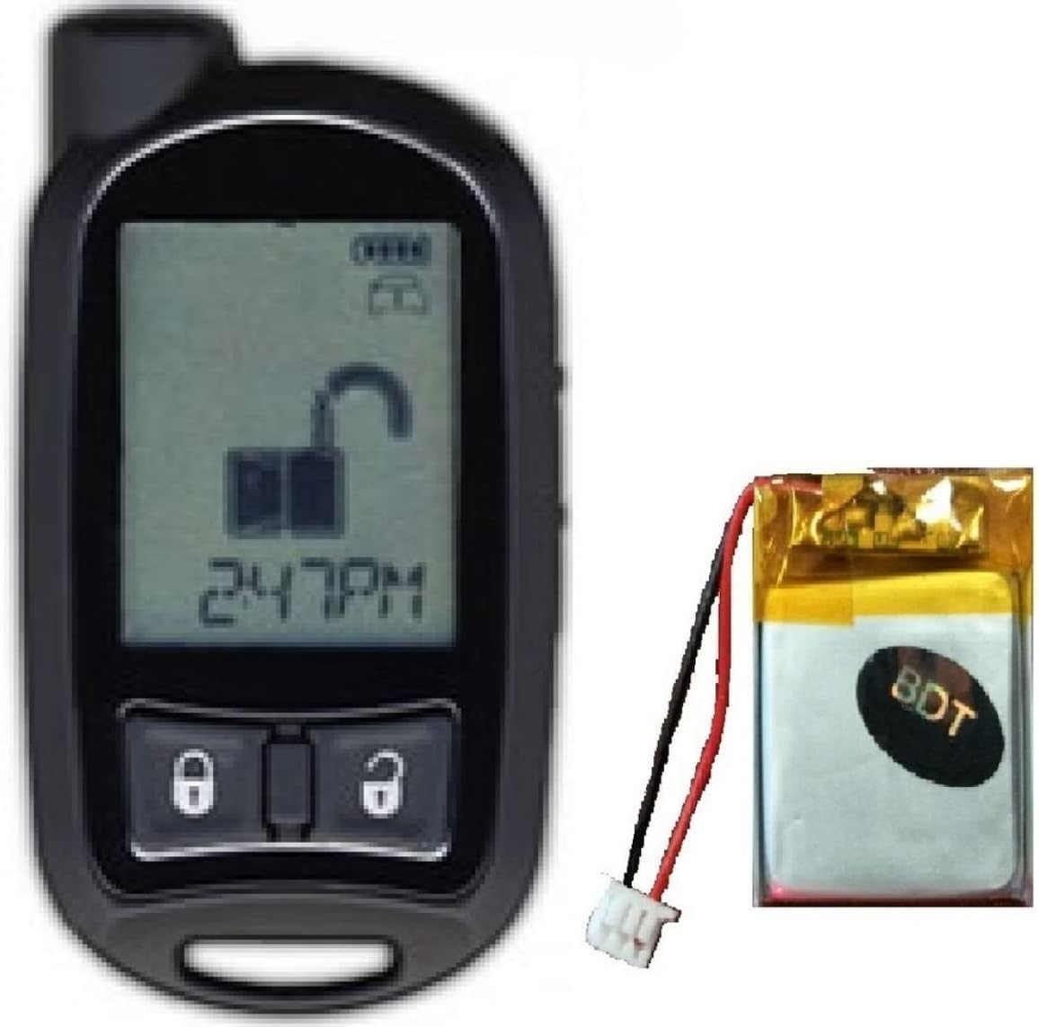 Amazon.com: Tolxh #RSS-5225 Battery Remote Control Key Fob Car Engine Starter New Replacement ...
