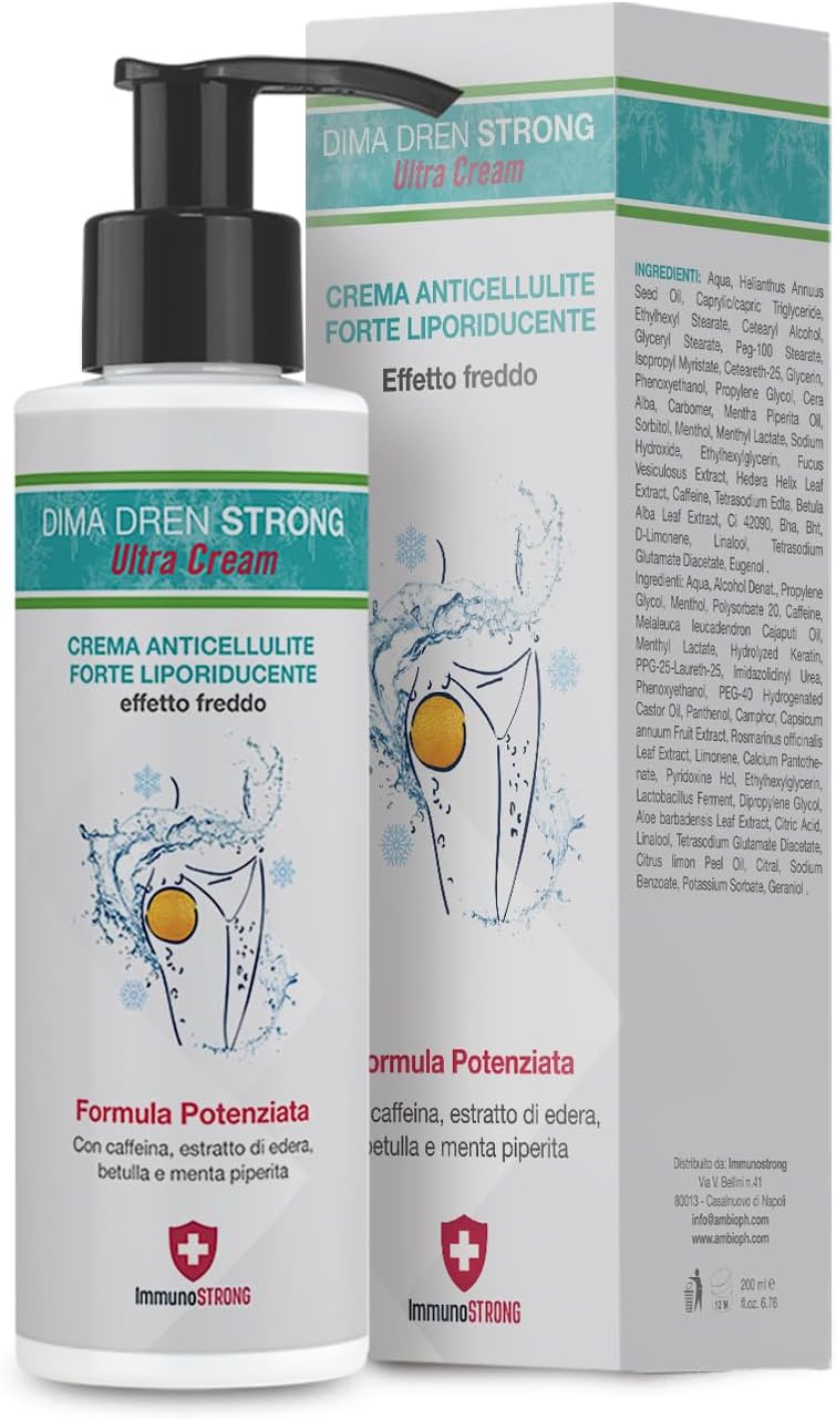 DIMA DRENA STRONG - Crème anti-cellulite forte crème pour le corps avec ...