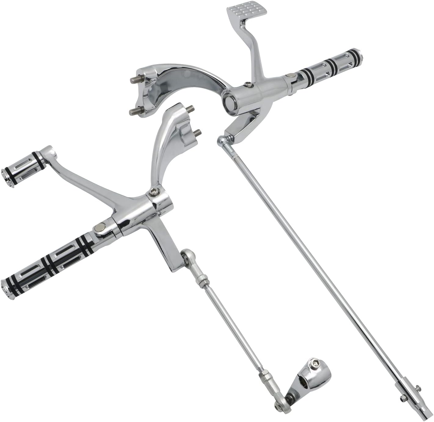 Amazon.com: Motorcycle Forward Controls Complete Kit Pegs Levers ...