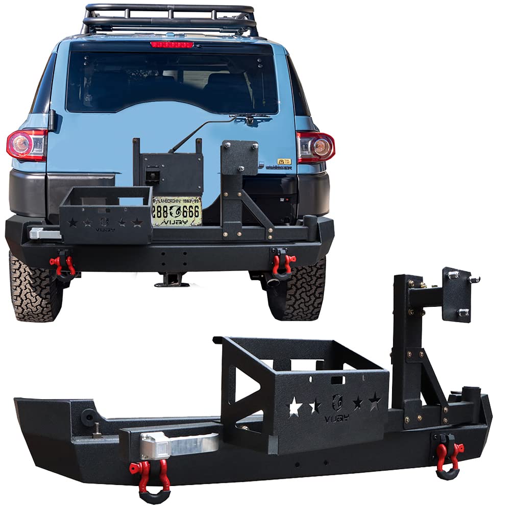 Buy Ronghui Compatible with 2007-2014 1st Gen FJ Cruiser Rear Bumper ...
