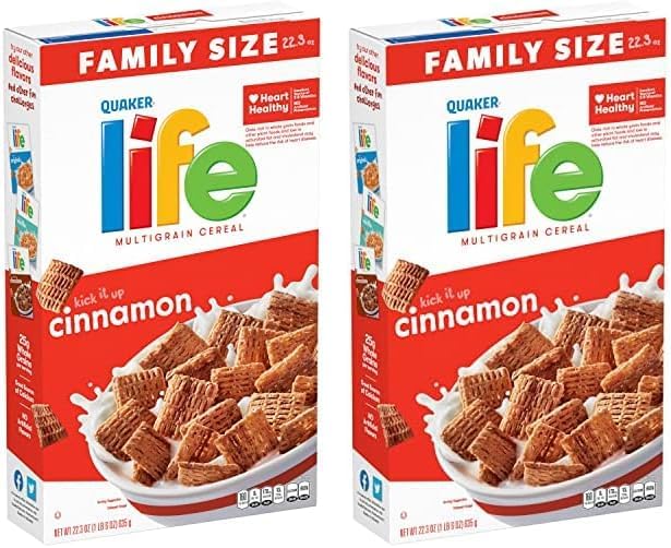 Amazon.com: Life Cinnamon Cereal, 22.3OZ Box (Pack of 2)