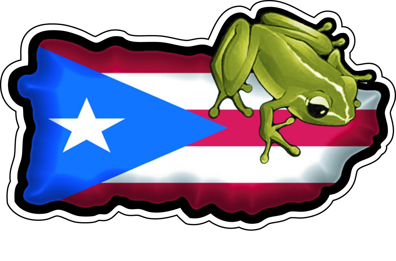 Bandera En El Coqui De Puerto Rico Souvenirs De Puerto Rico Llavero