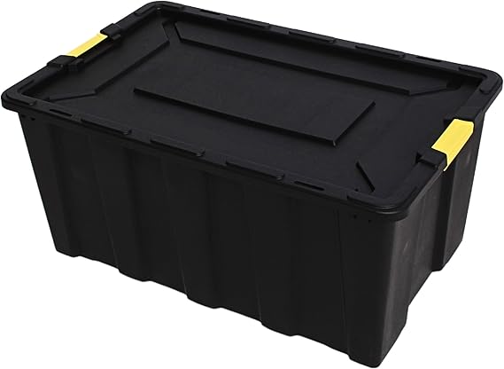 Large Plastic Storage Box with Lid - 150 Liters Capacity - Heavy Duty ...