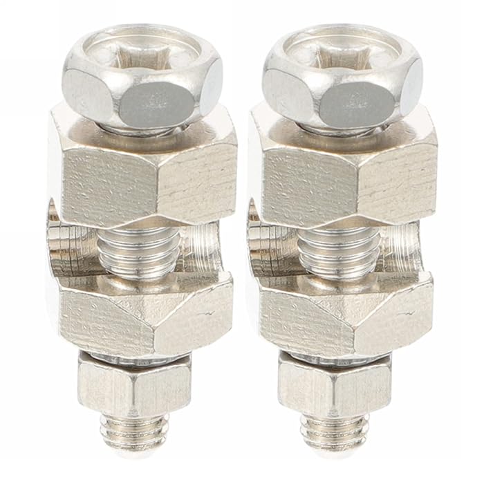 Buy TEHAUX 2Pcs Grounding Clamps- Solar panel clamps solar panel ground ...