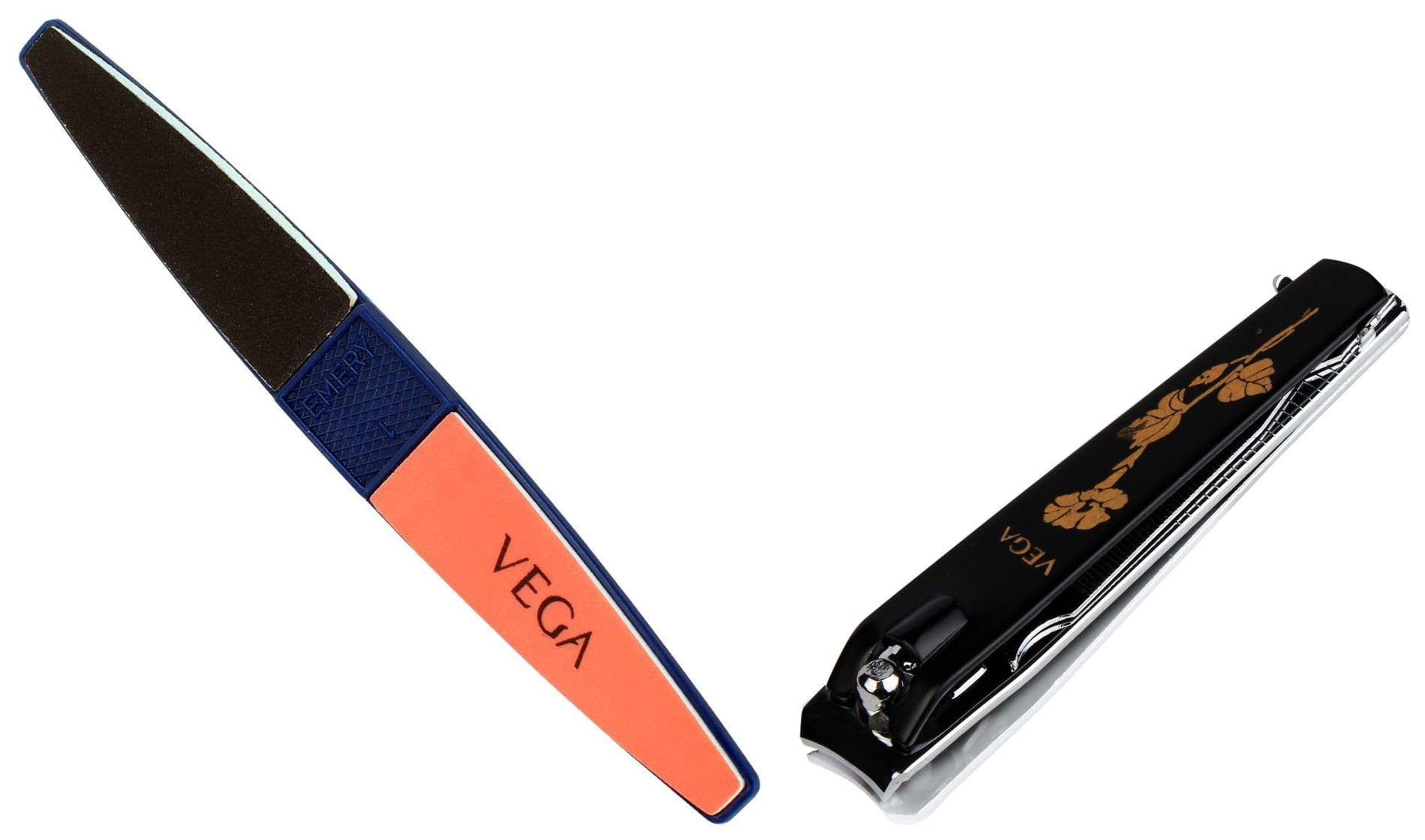 Vega Nail Buffer & Vega Large Nail Clipper, Black - 1 Pc : Amazon.in ...