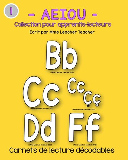 AEIOU - B-F Collection de carnets de lecture décodables pour l ...