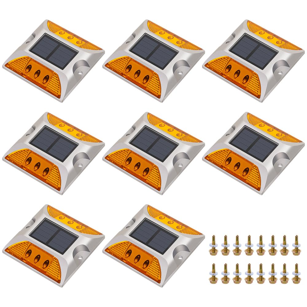 Amazon.com: Solar Raised Pavement Marker High Brightness IP68 ...