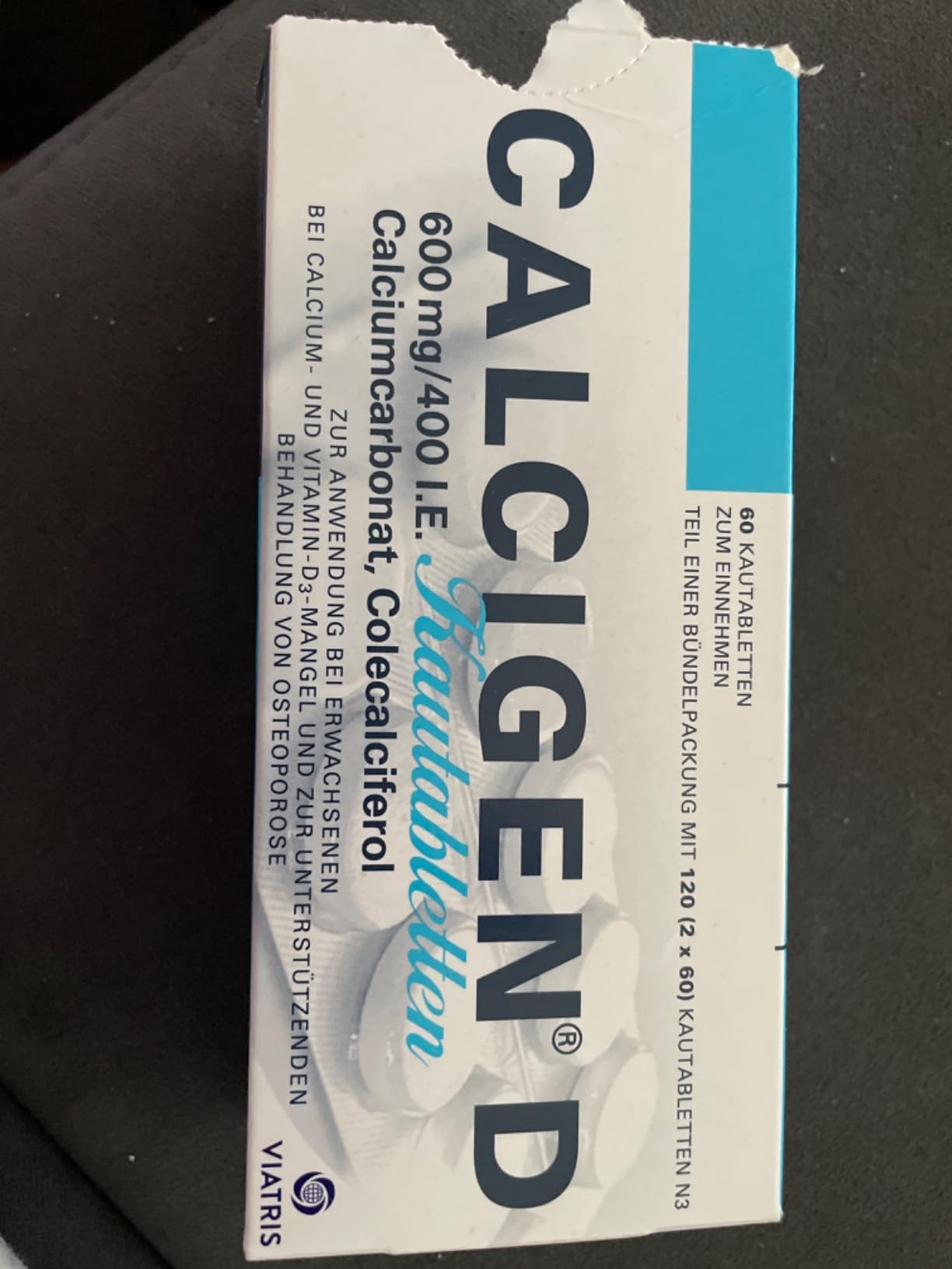 Calcigen D 600 mg/400 I.E. Kautabletten : Amazon.de: Drogerie ...