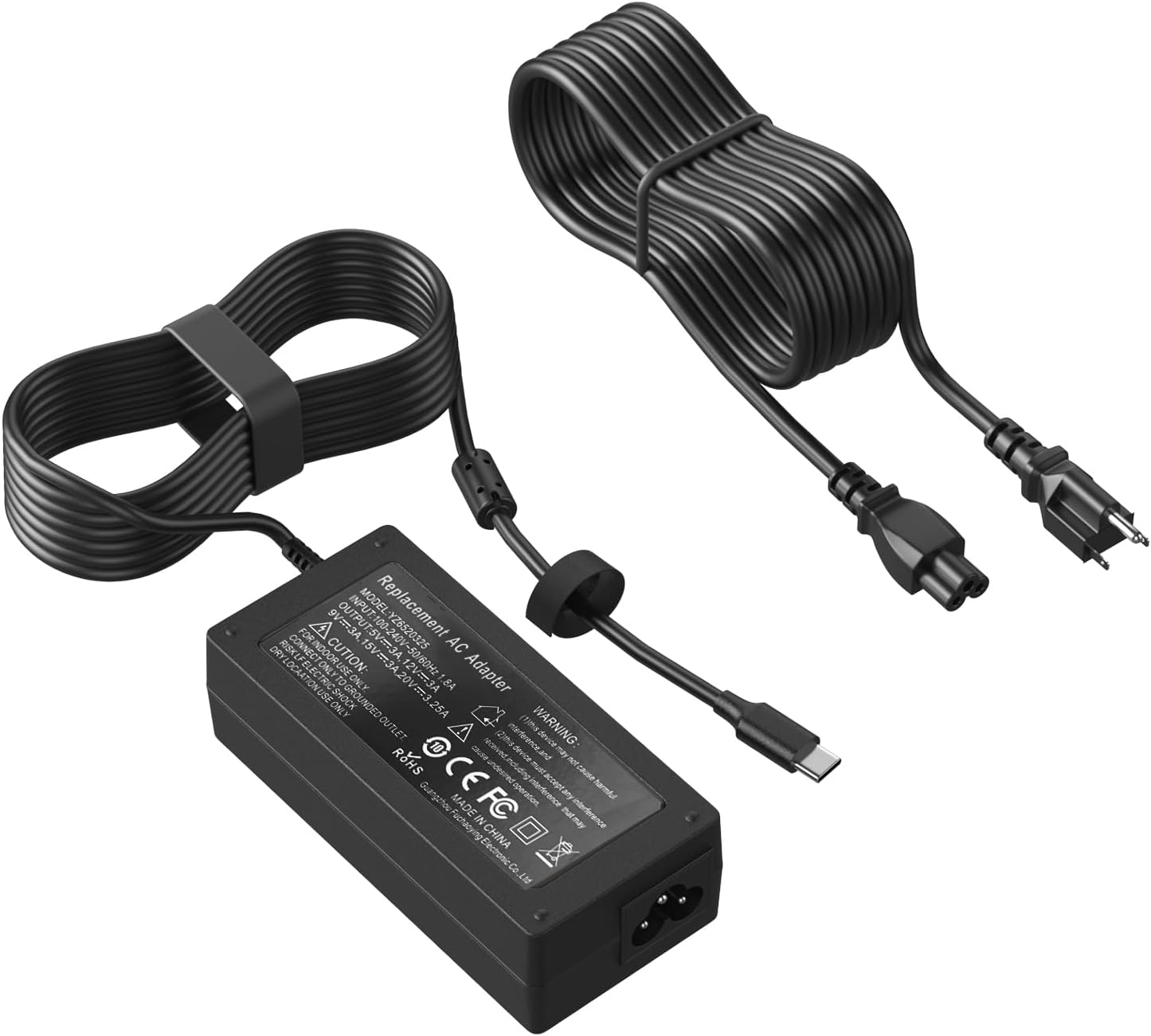 65W Universal USB C Type C Laptop Charger for Lenovo Thinkpad Yoga Dell ...