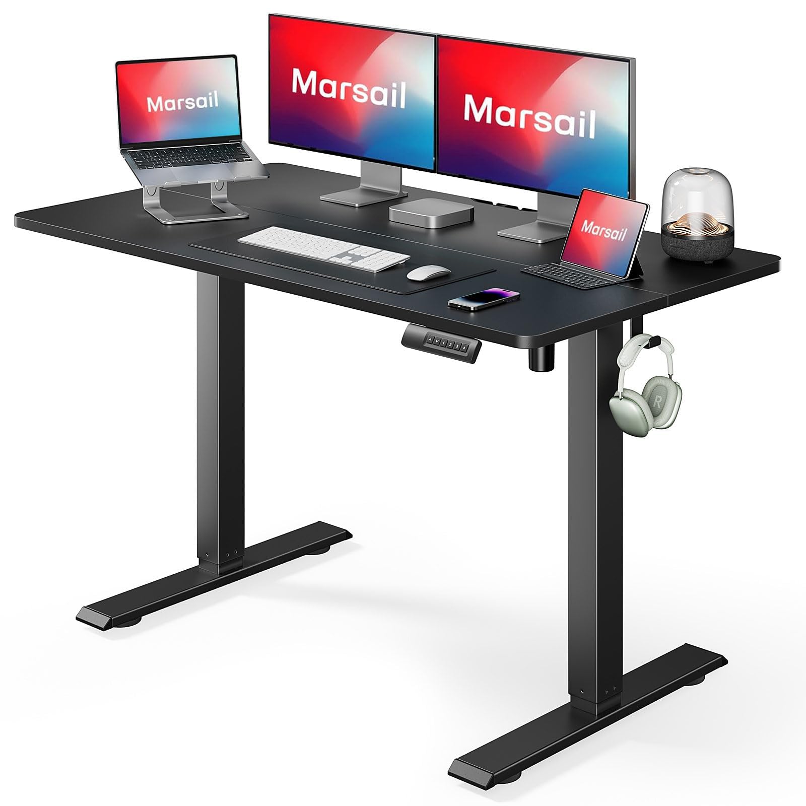 Snapklik.com : Marsail Electric Standing Desk, Adjustable Height, 48 X ...