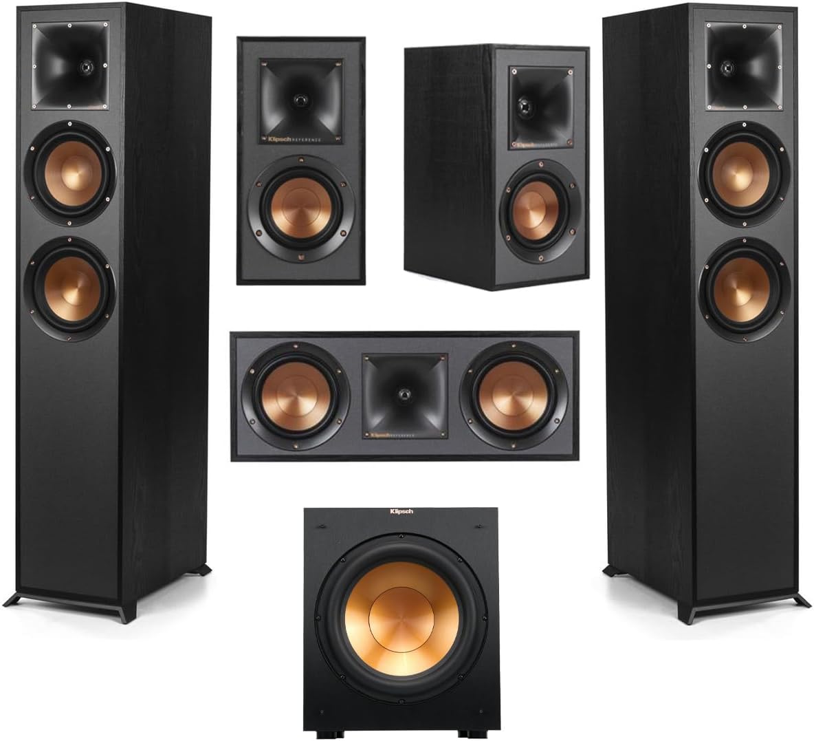 Amazon.com: Klipsch Black Reference Theater Pack 5.1 Surround Sound System : Electronics