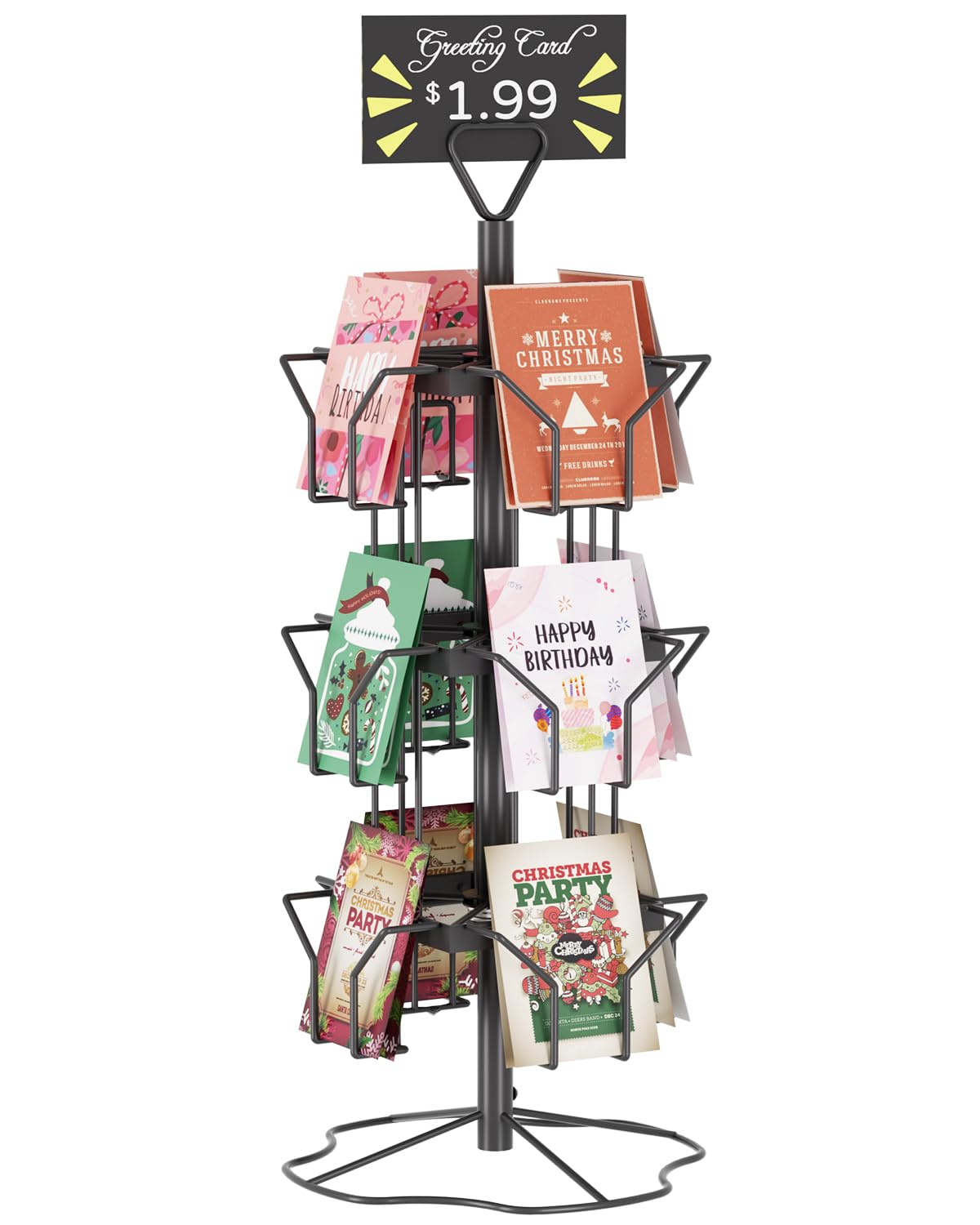 Amazon.com : ORLESS Greeting Card Display Stand Rotating Card Rack ...
