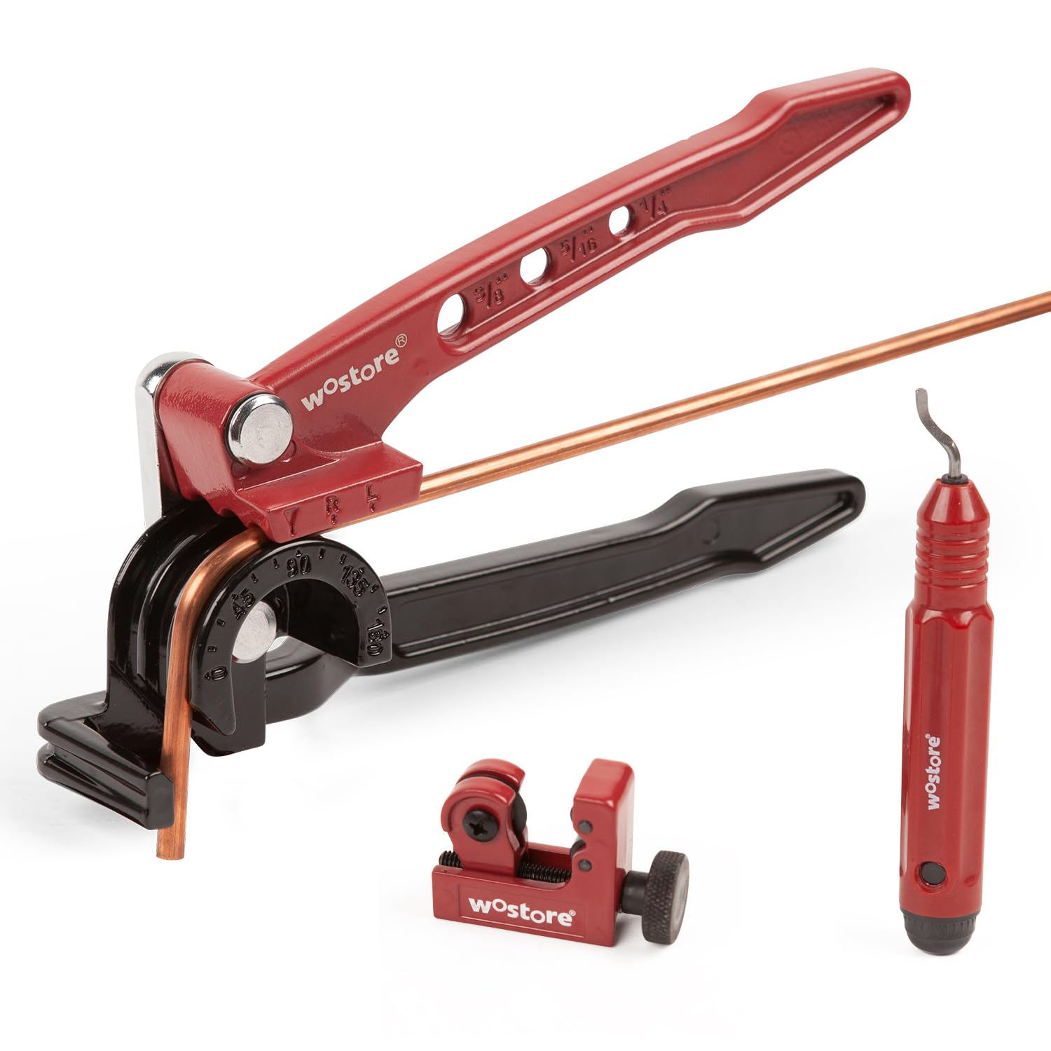 Snapklik.com : Wostore 180 Degree Tubing Bender Kit For 1/4 5/16 And 3/ ...