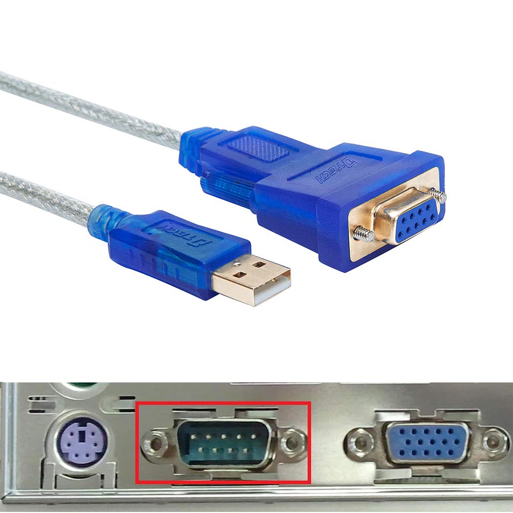 10ft USB to Serial Adapter with FTDI Chipset - Windows, Mac, Linux ...