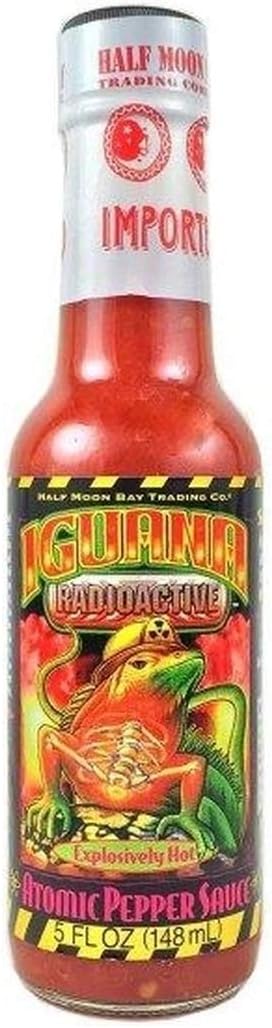 Amazon.com : Iguana Hot Sauce, Radioactive Atomic Pepper, 5 fl oz : Hot ...