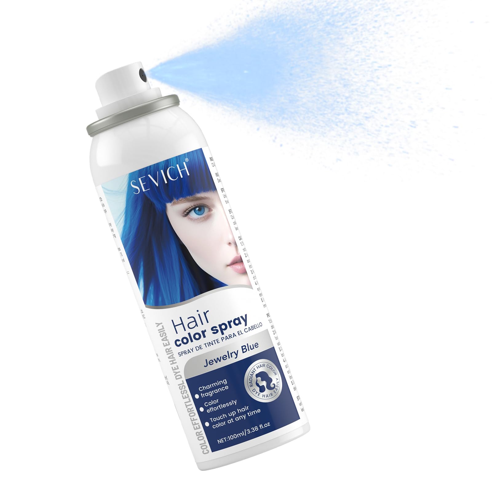 Sevich One Shot Hair Color Spray Blue Temporary Hair Dye | Desertcart ...