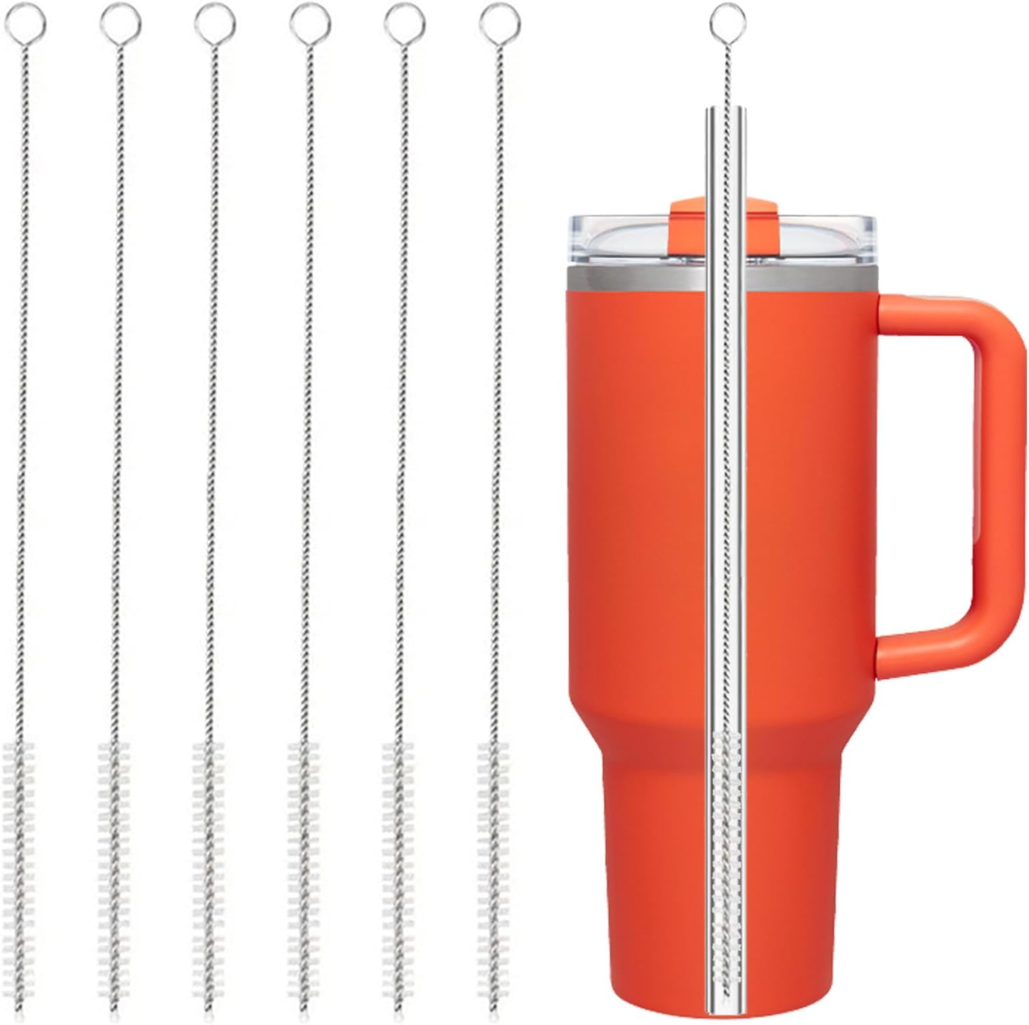 Amazon.com: Juvale 4-Pack Metal Straw Cleaner - Extra Long Stainless ...