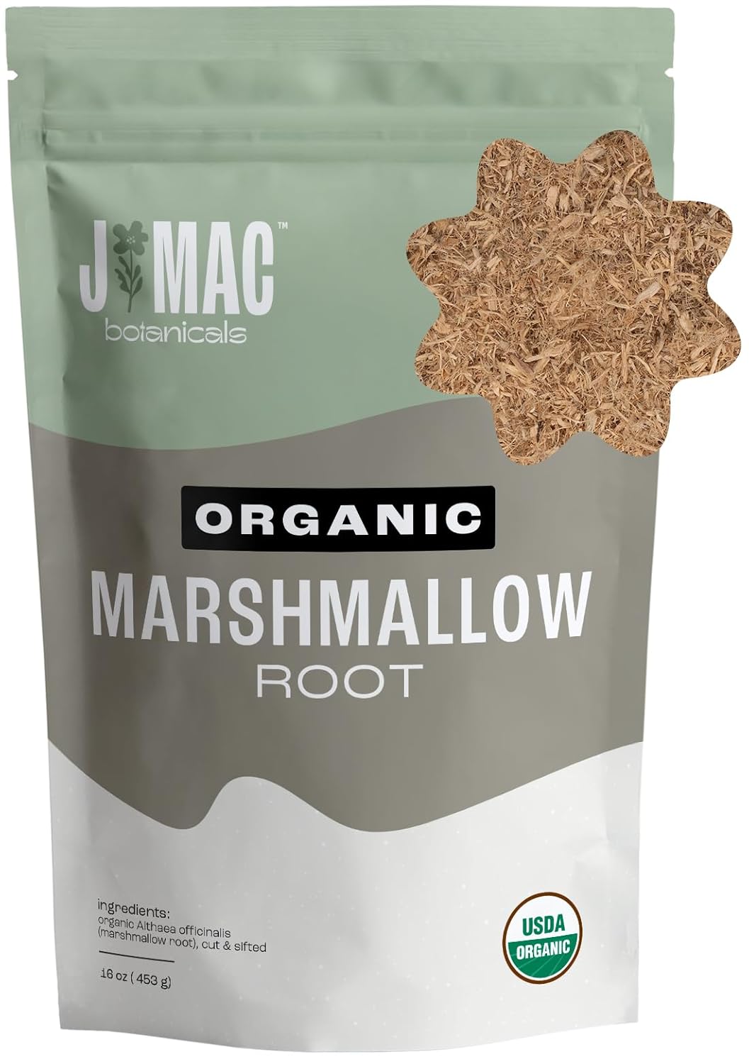 Amazon.com : J Mac Botanicals Organic Marshmallow Root Herb Tea ...