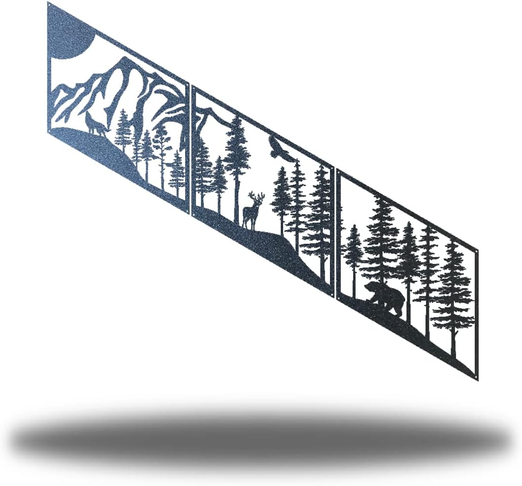 Amazon.com: Riverside Designs Slanted 3 Panel Outdoor Scene | Large ...
