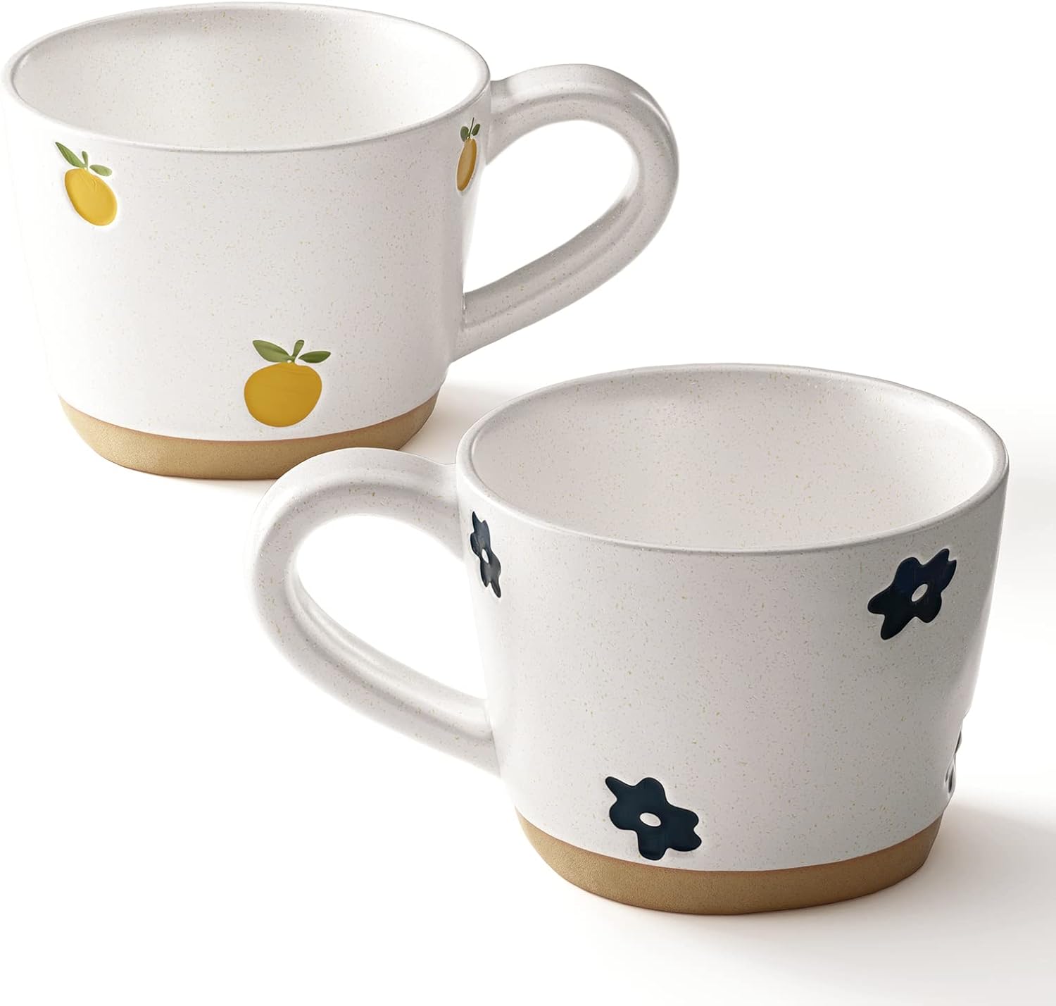 Amazon.com: POWERWOO Coffee Mugs Set of 2, 12oz/350ml Ceramic Coffee ...