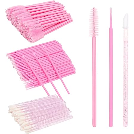 Amazon.com: HGLOZ Microswabs for Eyelash Extensions Pack of 500 in Pink ...