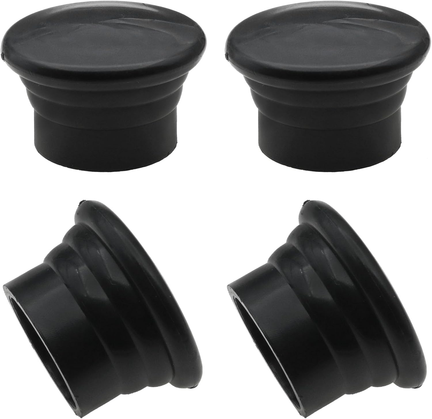 Amazon.com: Safycaby 4 Pack Black Window Curtain Rod End Trim Caps ...