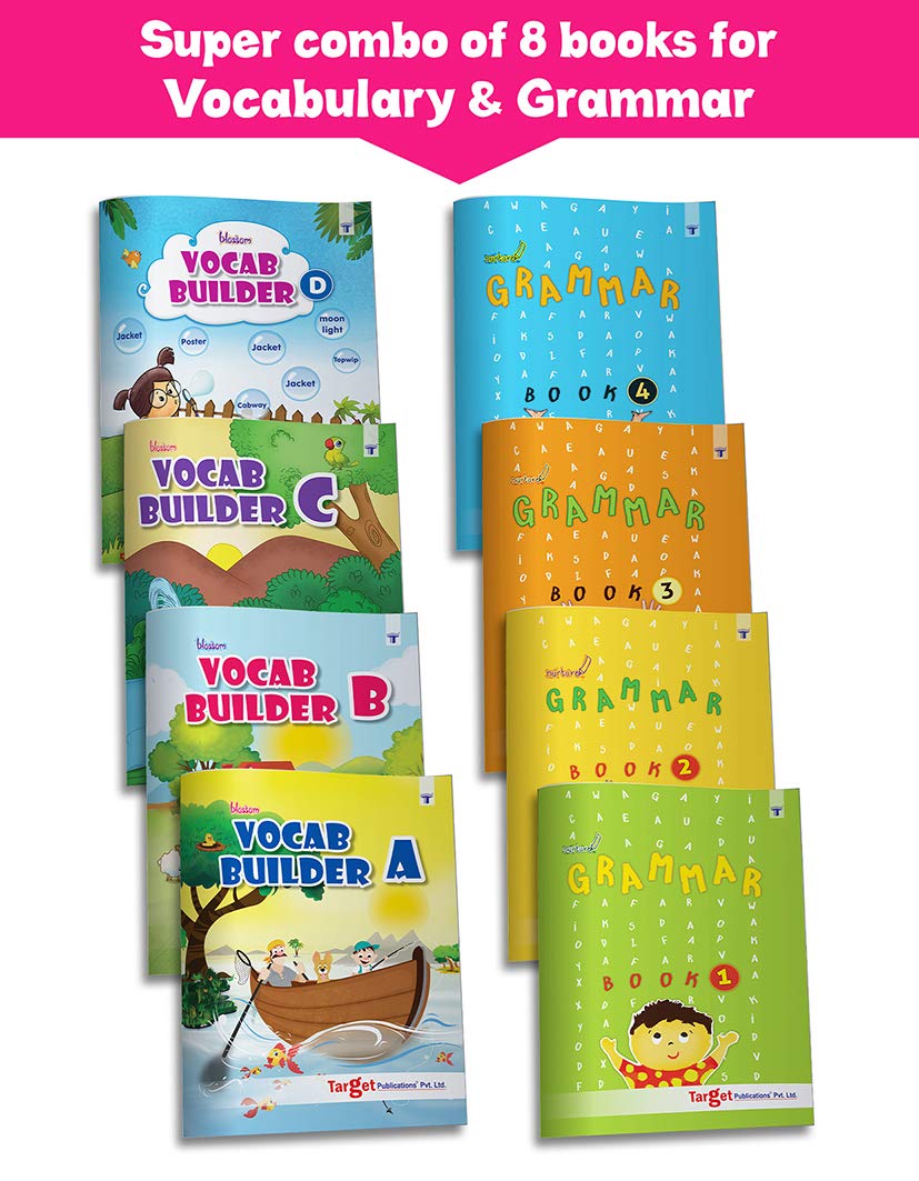 Buy Beginners English Grammar and Vocabulary Books for Kids | Colourful Pictures with Exercises for English Speaking and Learning | Pack of 8 Books Book Online at Low Prices in India | buy-beginners-english-grammar-and-vocabulary-books-for-kids-colourful-pictures-with-exercises-for-english-speaking-and-learning-pack-of-8-books-book-online-at-low-prices-in-india