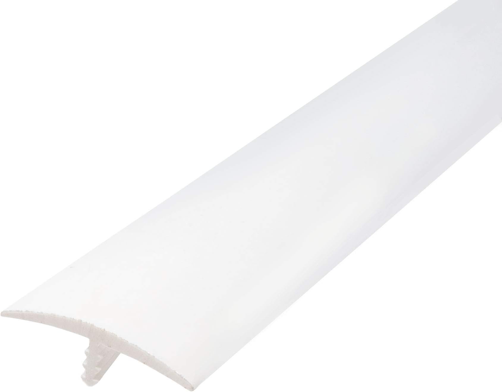 Amazon.com: Edge Supply White 3/4 in x 25 Ft Center Barb Tee Moulding T ...