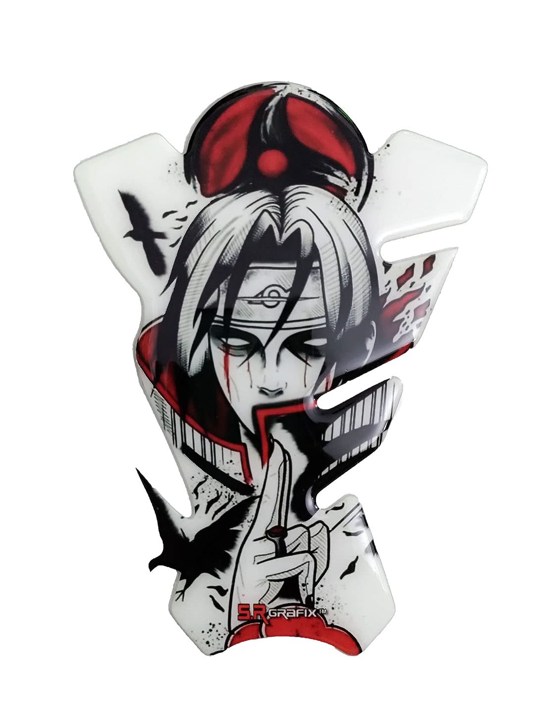AutoMopix Naruto Eitachi Universal Customize Decal Vinyl Bike Tank Pad Sticker : Amazon.in: Car ...