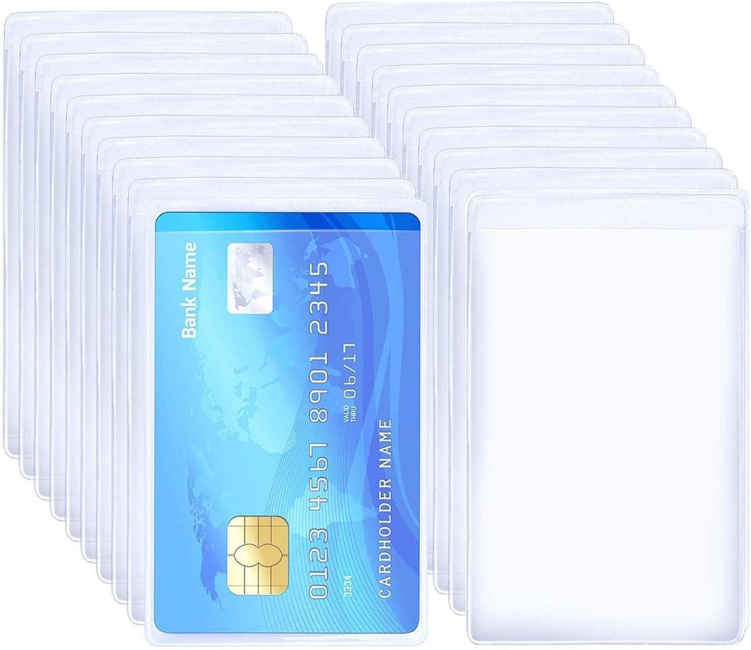 LRS ATM/DL/Adhar/Debit/Credit Card Protector Sleeve Transparent Frosted ...