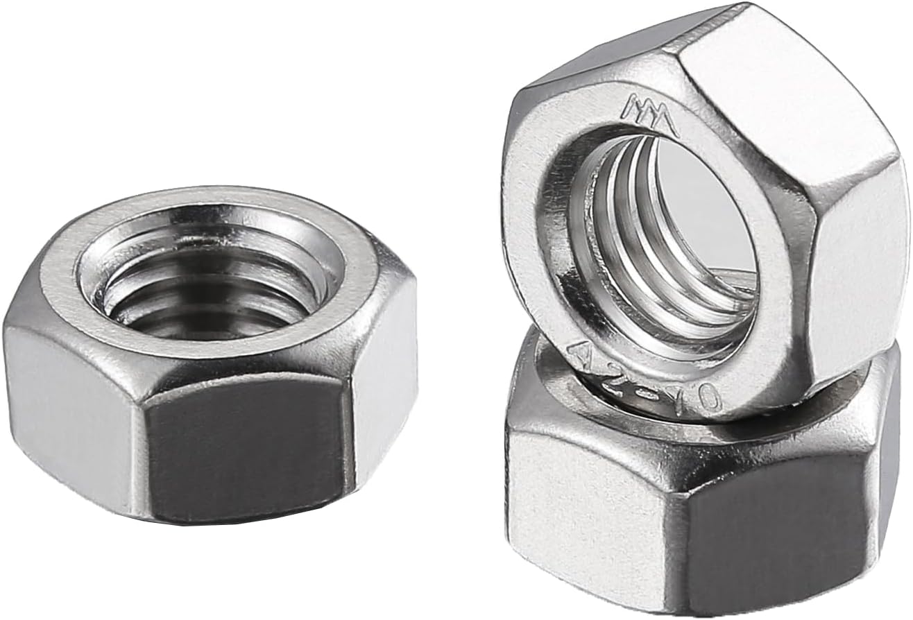 Amazon.com: Hillman Metric Hex Nuts (M10 x 1.5 Coarse Thread), Zinc ...