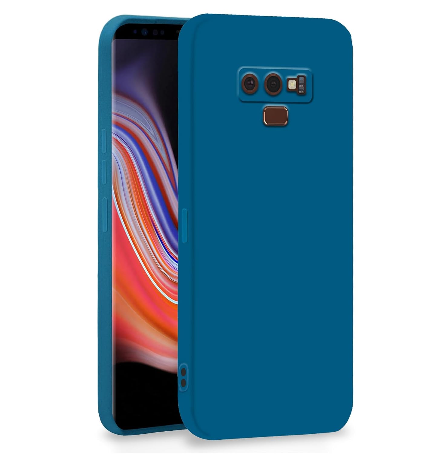 Pikkme Samsung Galaxy Note 9 Back Cover Soft Matte Liquid Silicone TPU ...
