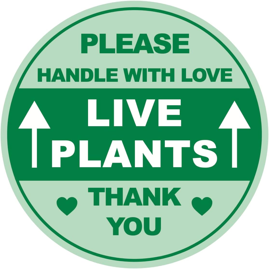 Amazon.com: 2 inch 300 PCS Round Green Live Plants Stickers for ...