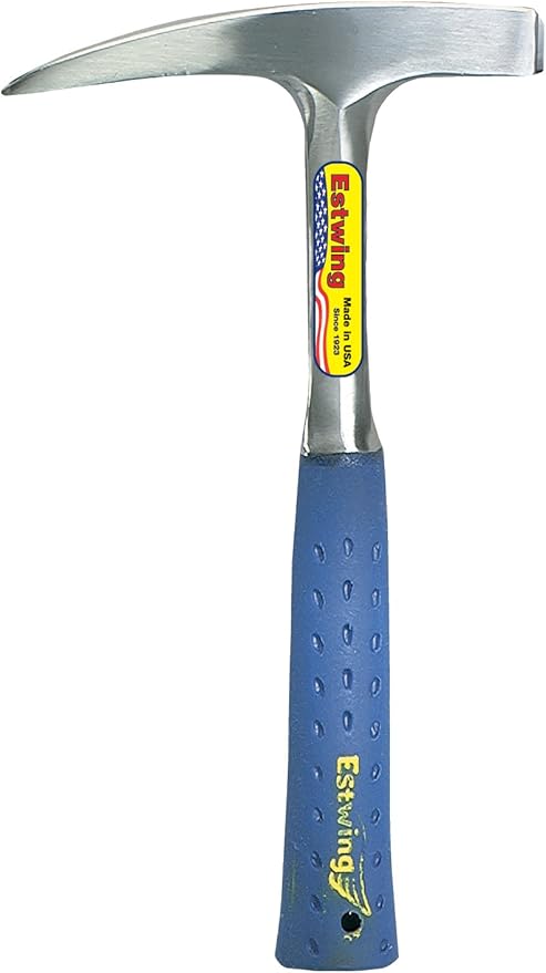 ESTWING Rock Pick - 14 oz Geology Hammer with Pointed Tip & Shock Reduction Grip - E3-14P ...